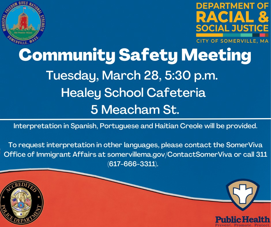 Community Safety Meeting Tuesday, March 28